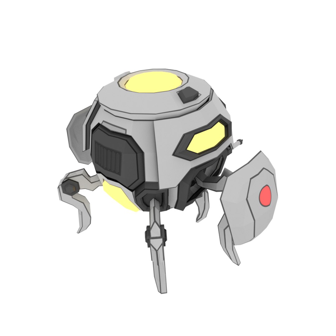 Pbr Sphere Robot Insect 3D - TurboSquid 1377562