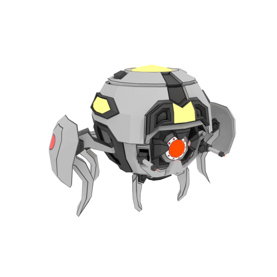 Pbr Sphere Robot Insect 3D - TurboSquid 1377562