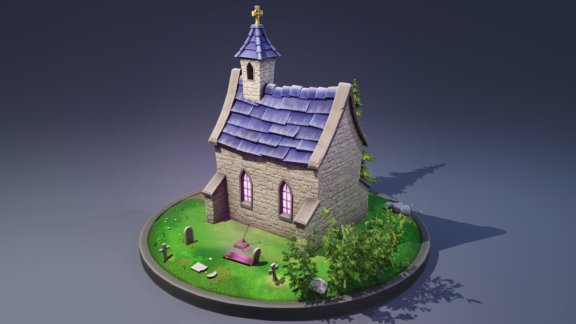 Stylized Chapel 3D Model - TurboSquid 1445300