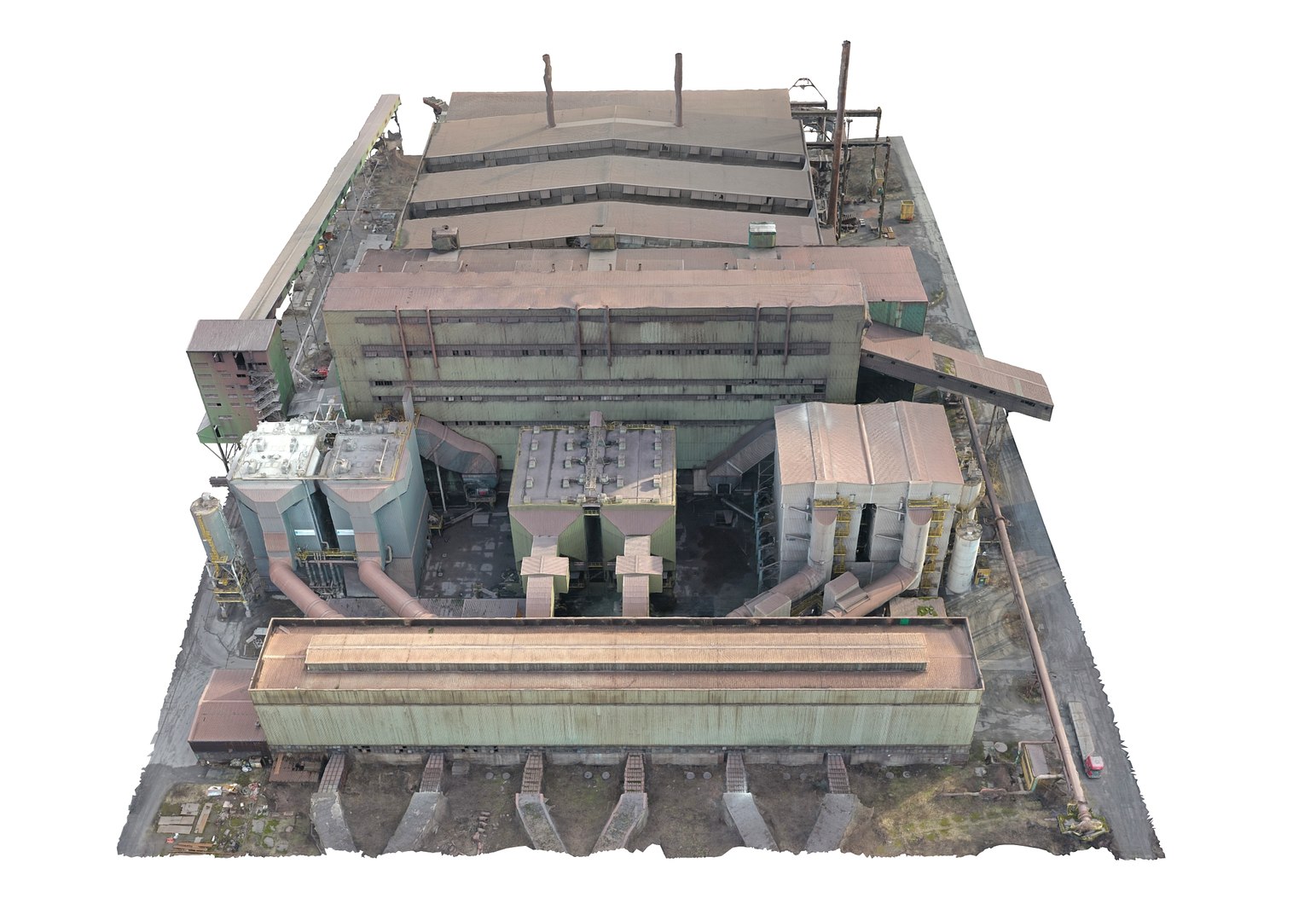 3D Model Gigantic Power Plant Mega Factory - TurboSquid 2369231