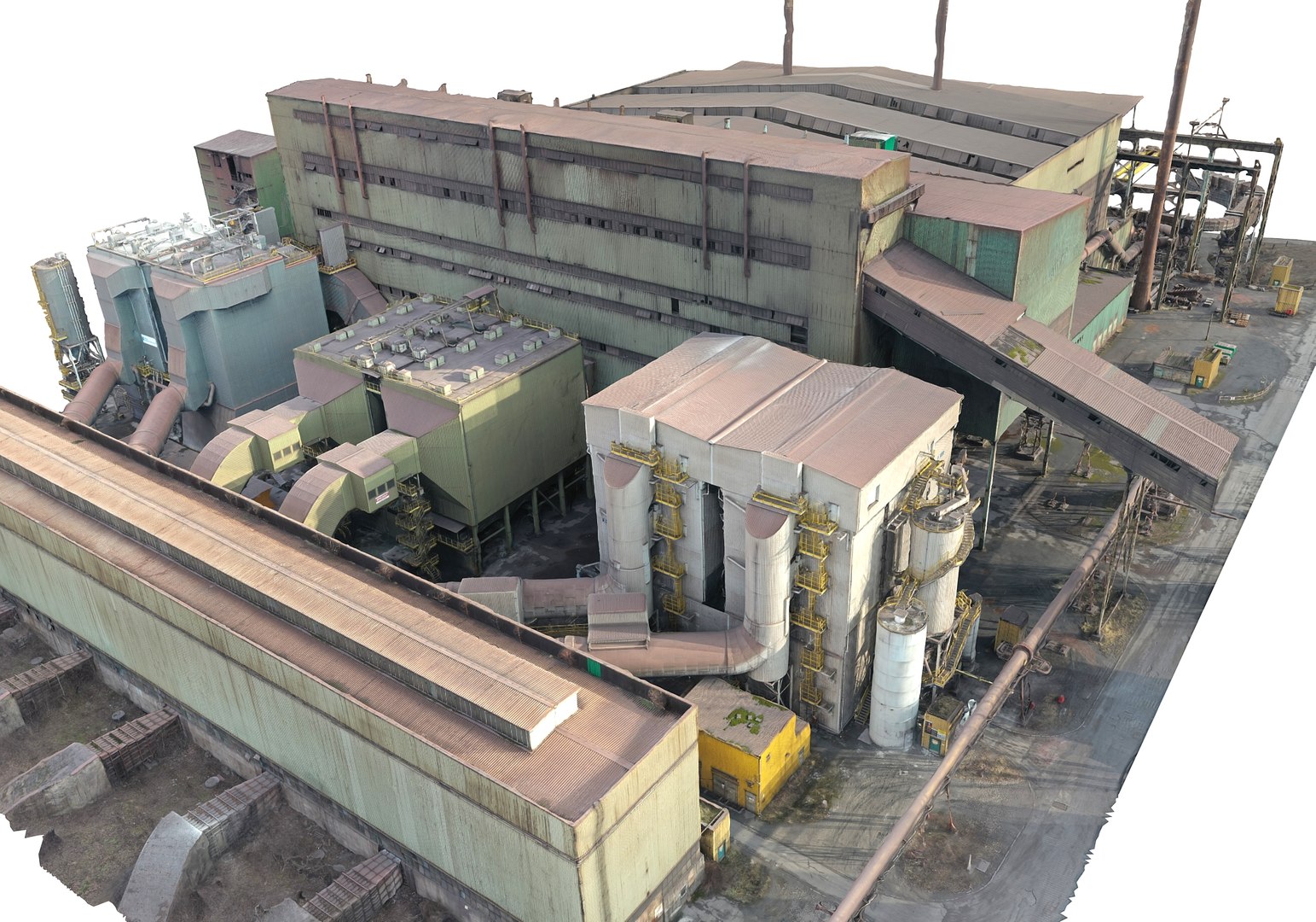 3D Model Gigantic Power Plant Mega Factory - TurboSquid 2369231