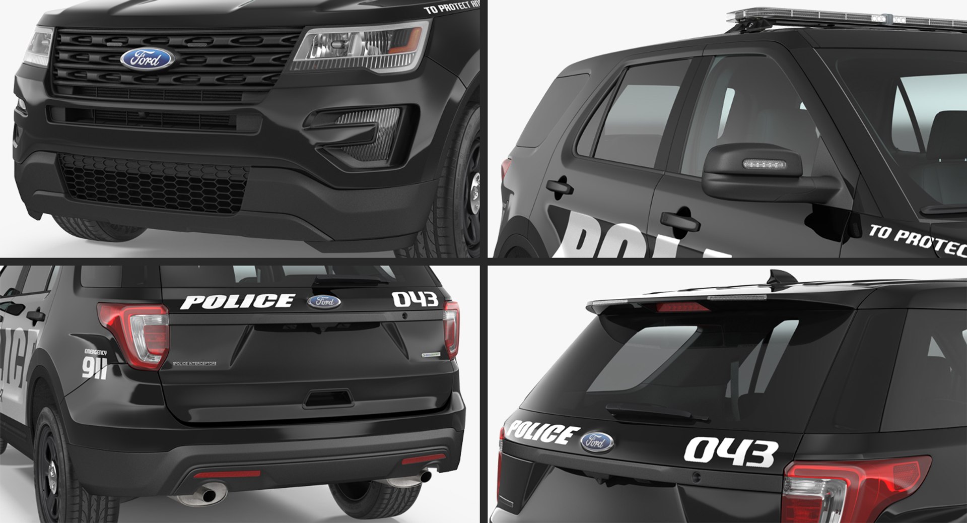 police interceptor unit 2016 3d max