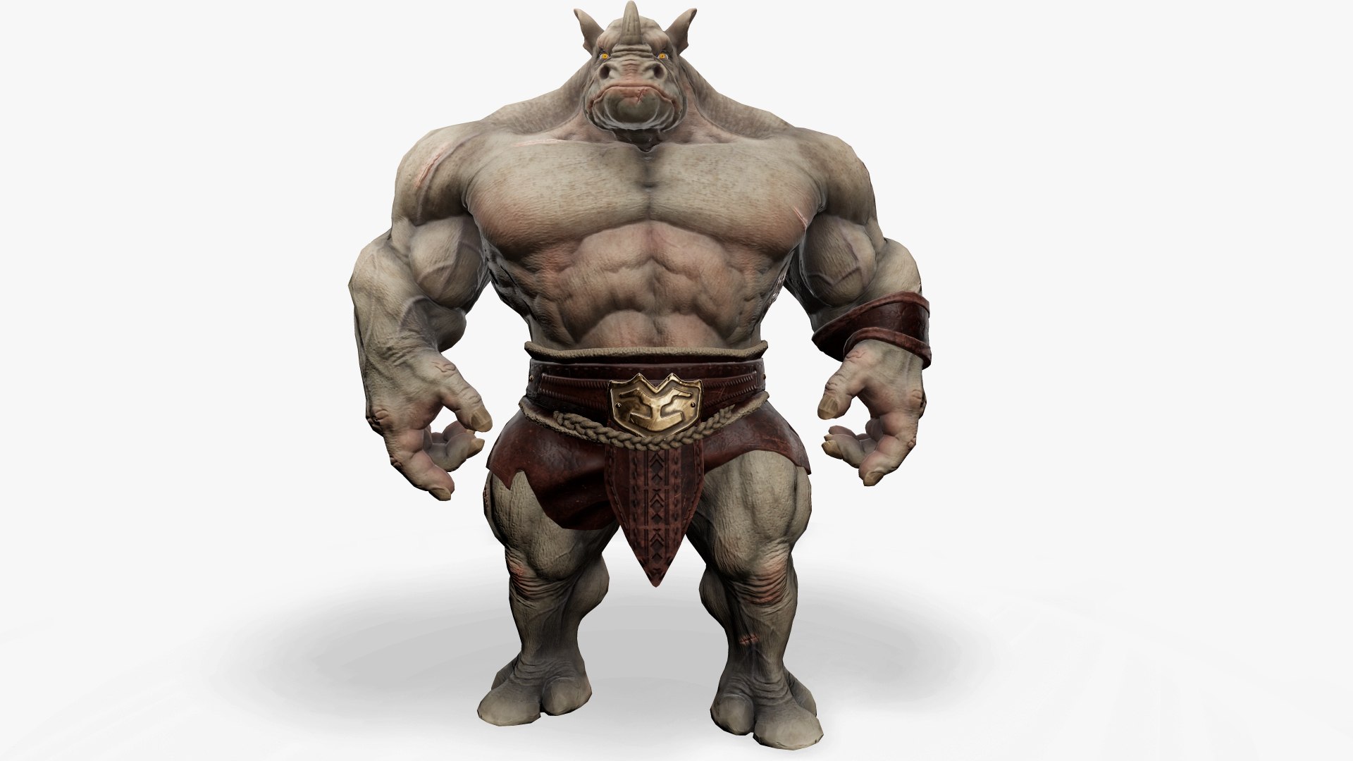 3D Model Heavy Warrior Rhino - TurboSquid 2314880