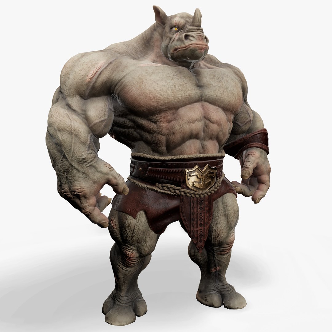 3D Model Heavy Warrior Rhino - TurboSquid 2314880