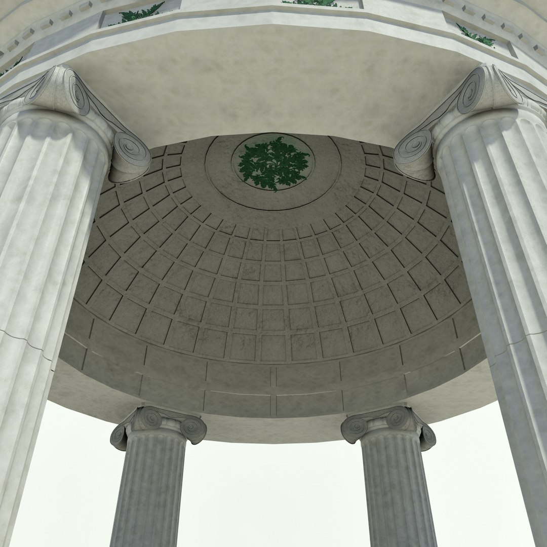 3d classical temple model