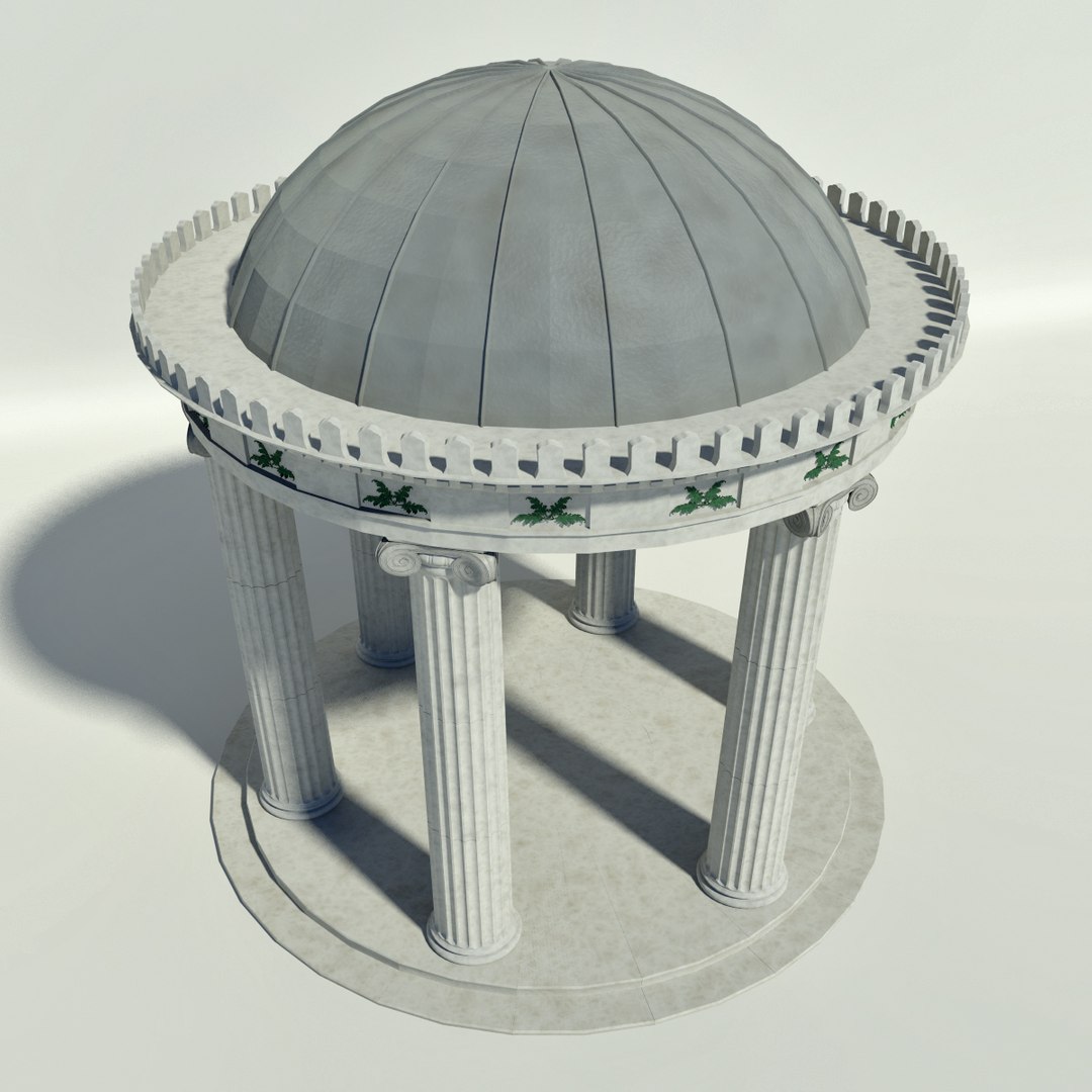 3d classical temple model
