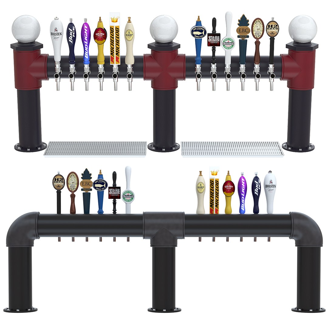 3D Industrial Beer Towers Model - TurboSquid 1403616
