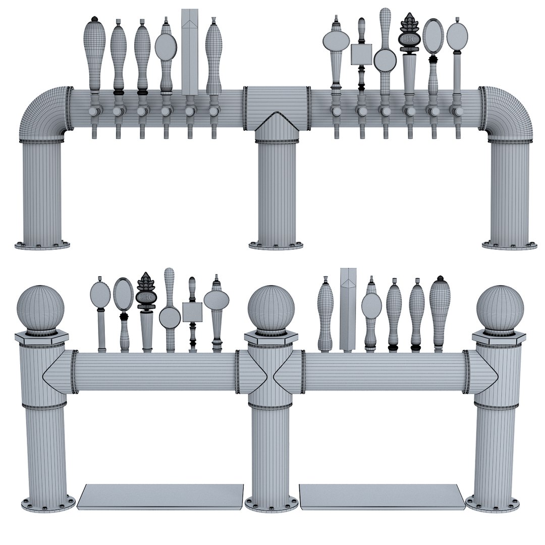 3D Industrial Beer Towers Model - TurboSquid 1403616