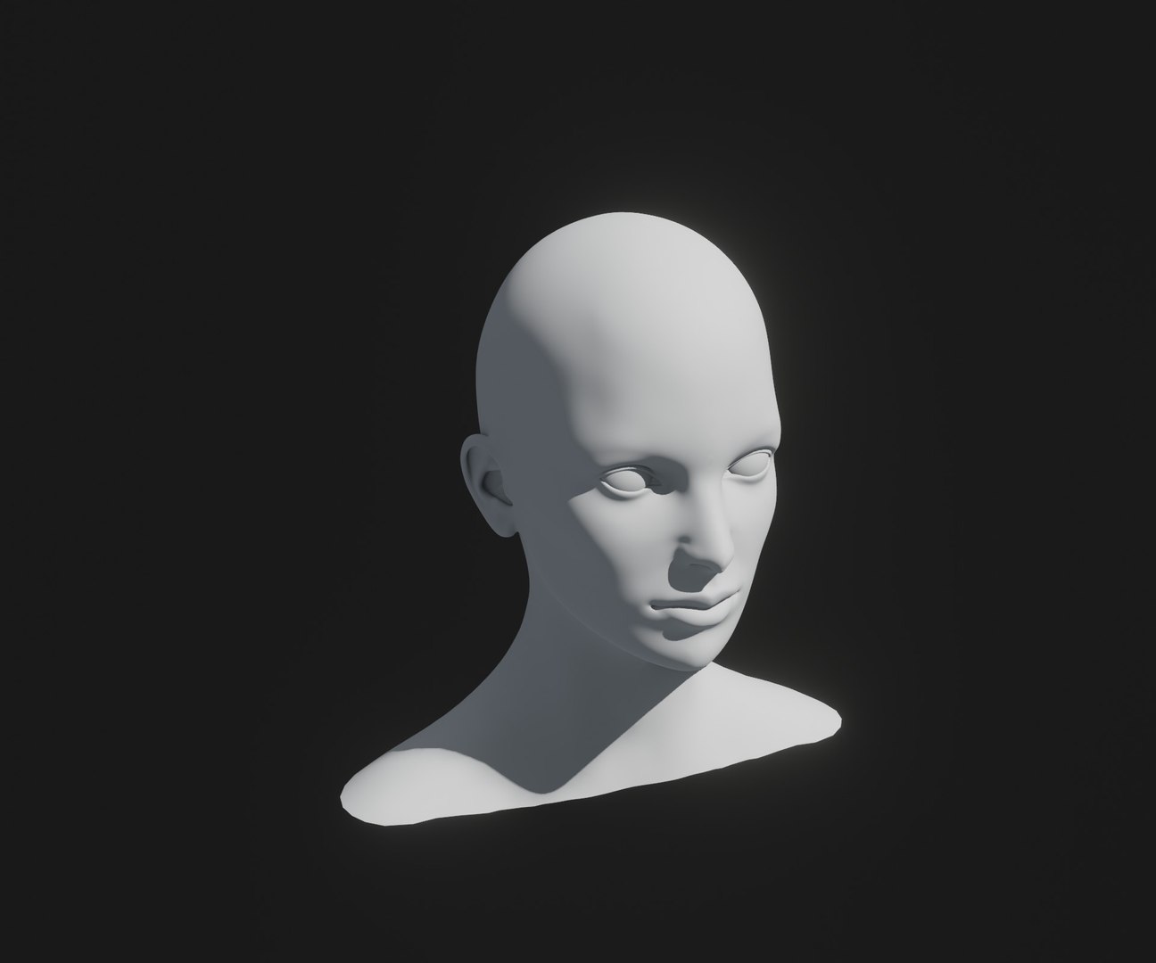 Male And Female Head Realistic Base Mesh 3D Model Animated With Facial ...
