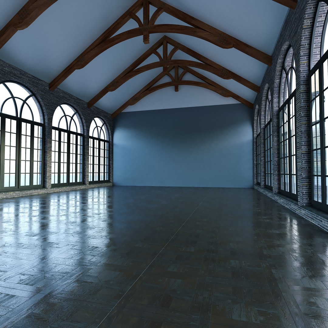 Ceiling Beam Construction Hall 3D - TurboSquid 1911168