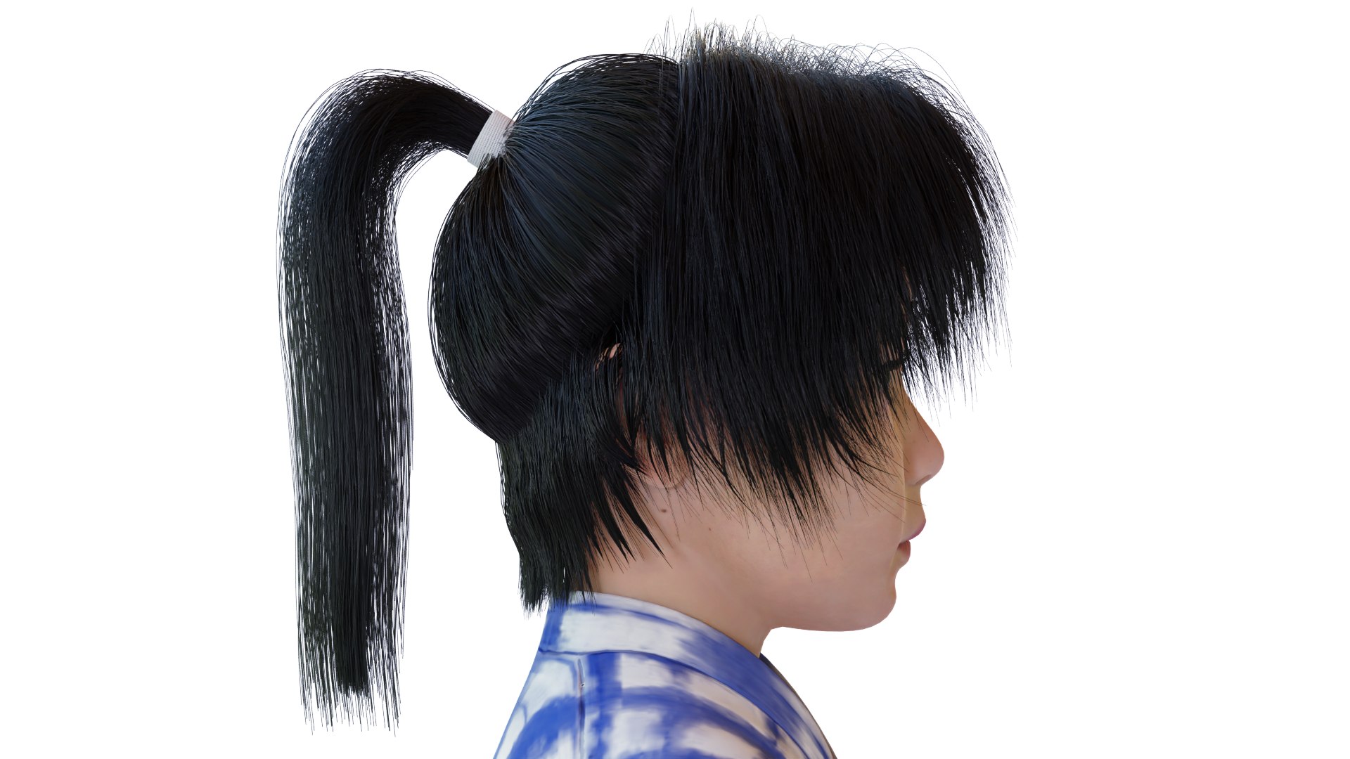 A Child Character In A Kimono LITTLE KANO 3D Model - TurboSquid 2037731