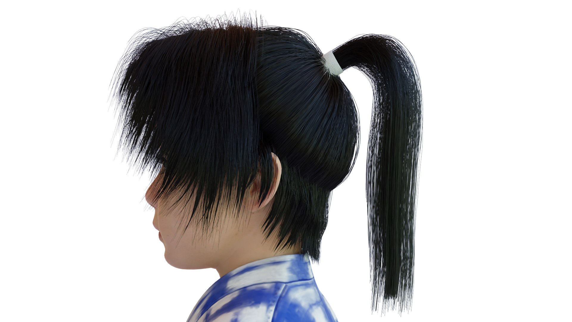 A Child Character In A Kimono LITTLE KANO 3D Model - TurboSquid 2037731