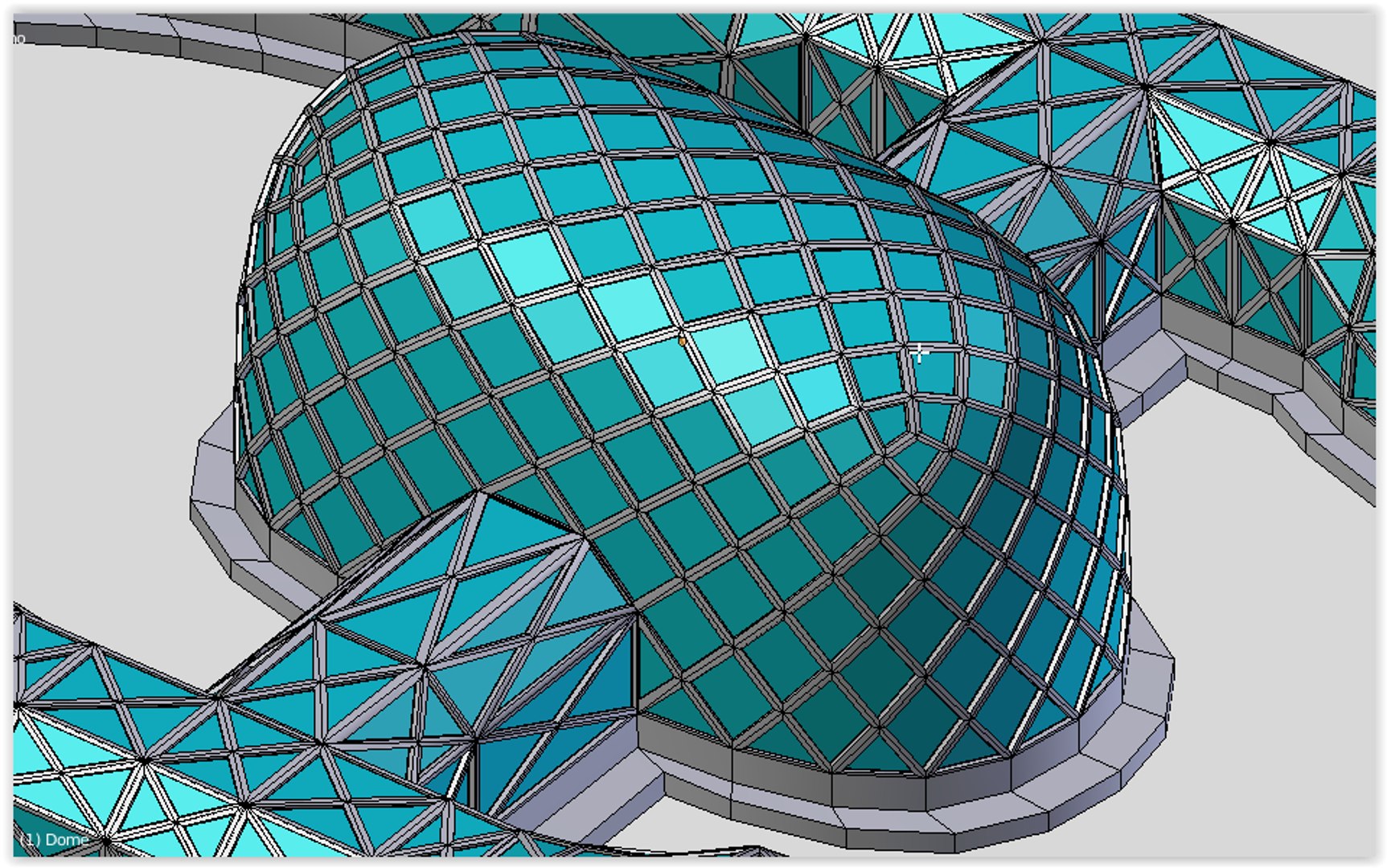 Dome Corridors Model - TurboSquid 1221930