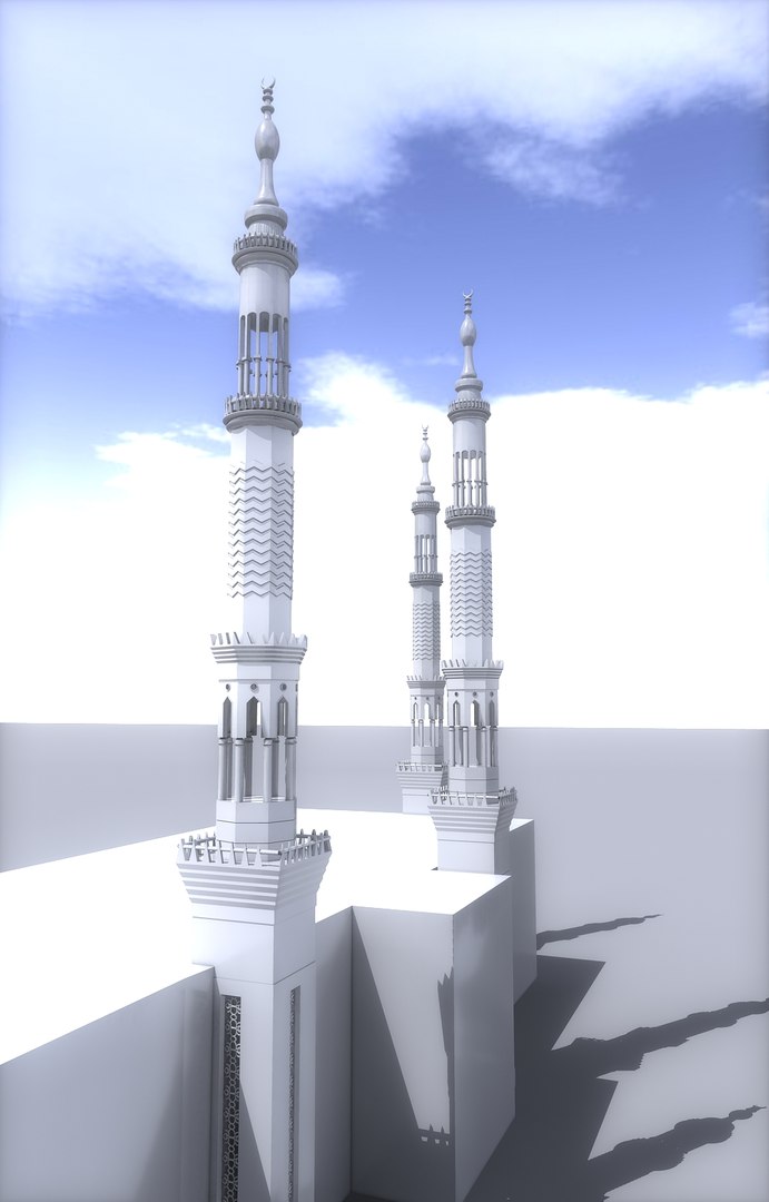 Mosque Tower 3d Max