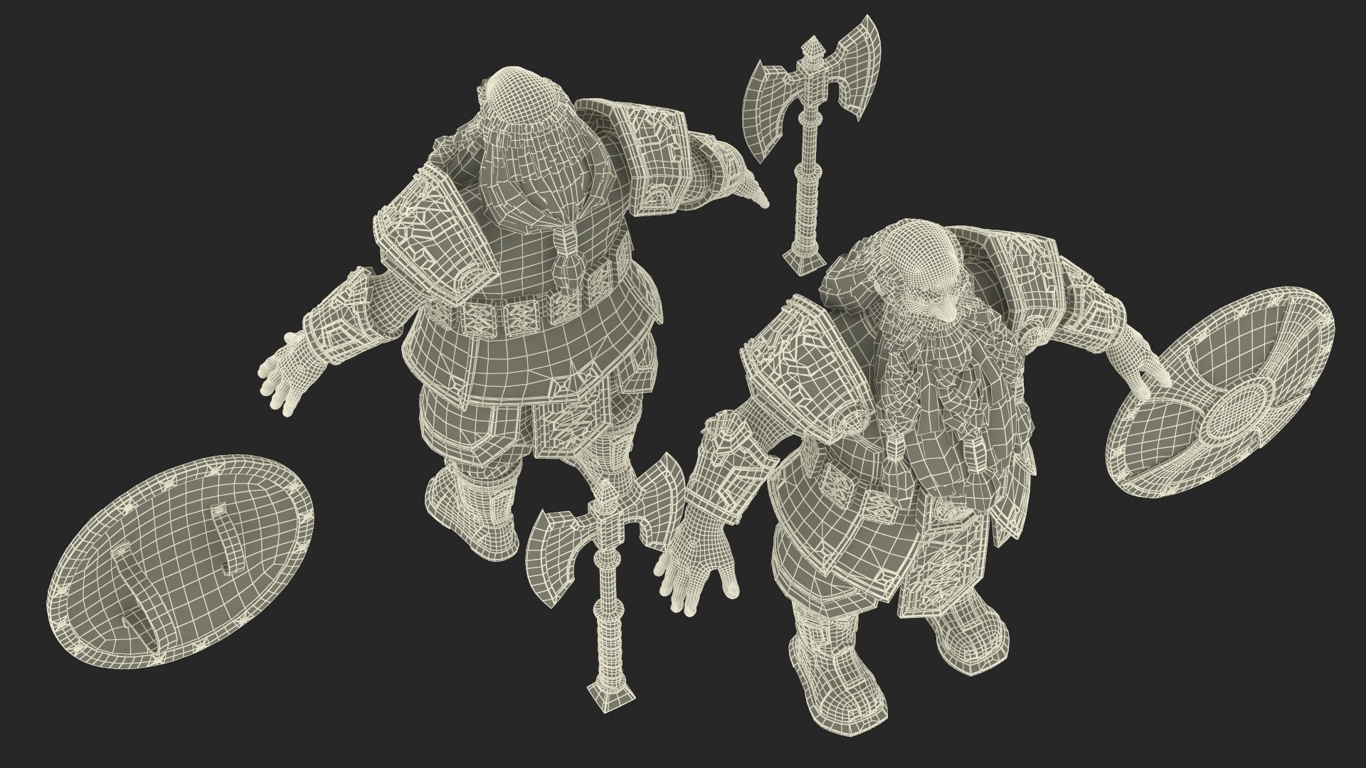 Fantasy Dwarf Character In Chainmail 3D Model - TurboSquid 2392366