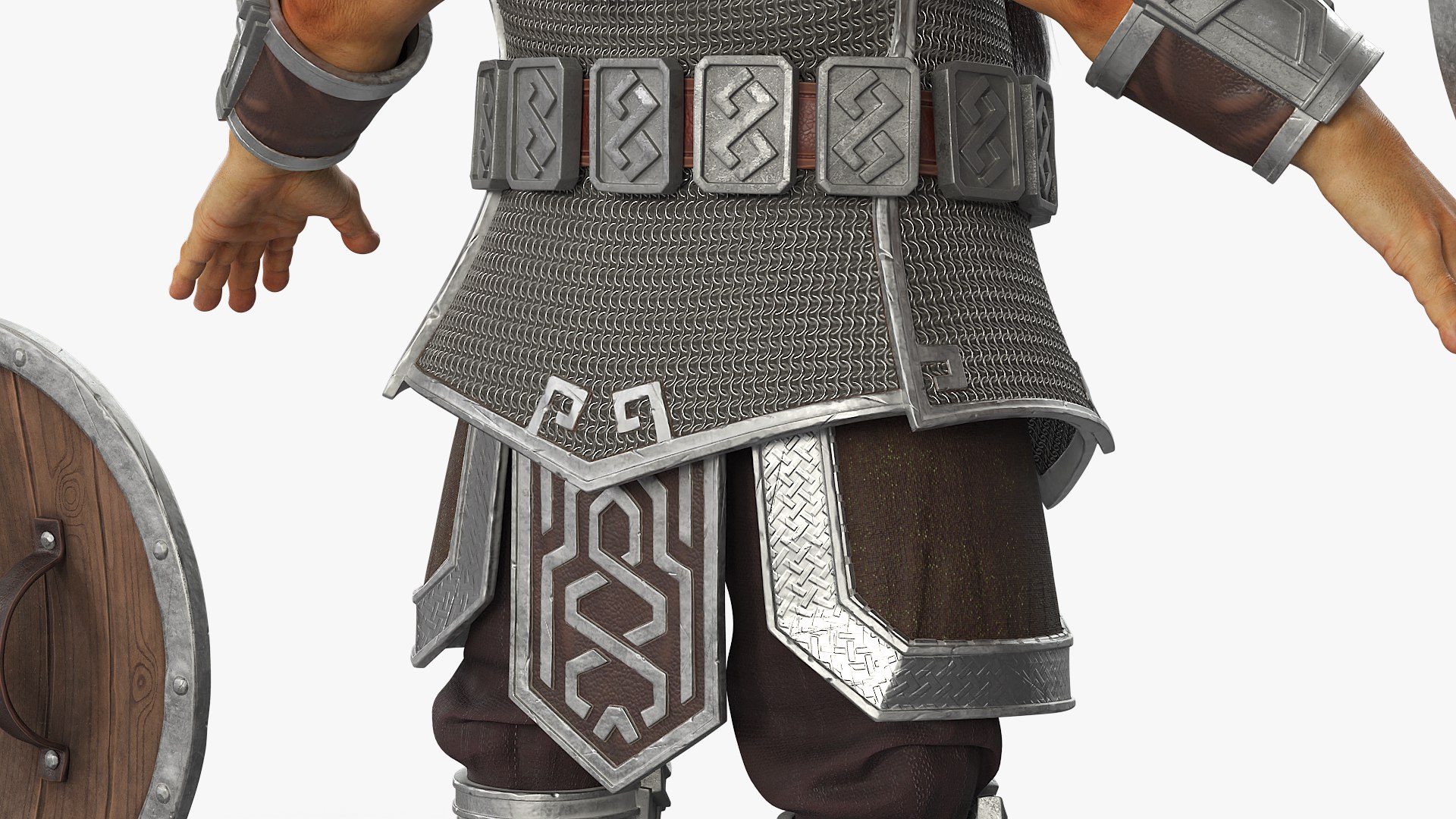 Fantasy Dwarf Character In Chainmail 3D Model - TurboSquid 2392366