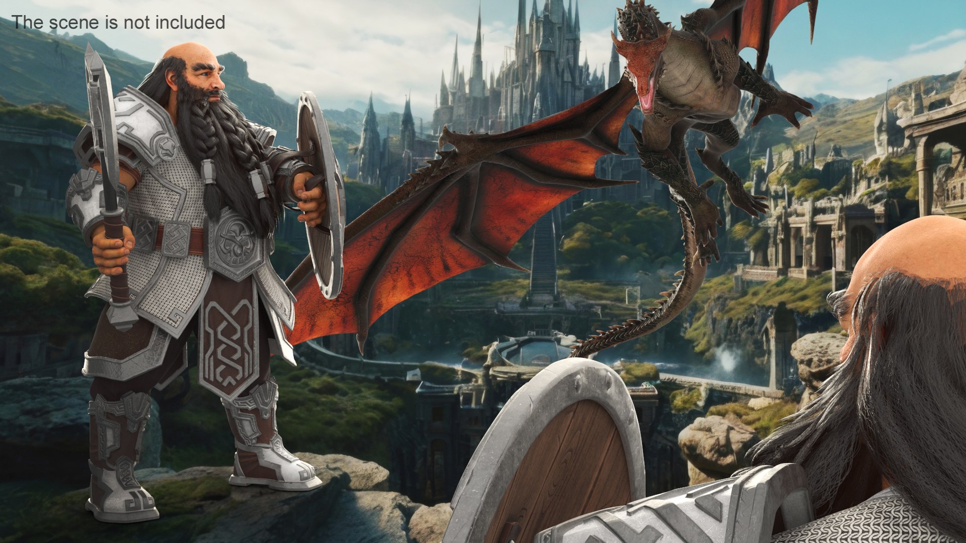 Fantasy Dwarf Character In Chainmail 3D Model - TurboSquid 2392366