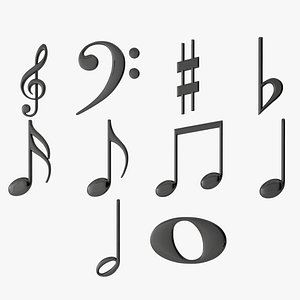 Musical Note 3D Models for Download | TurboSquid