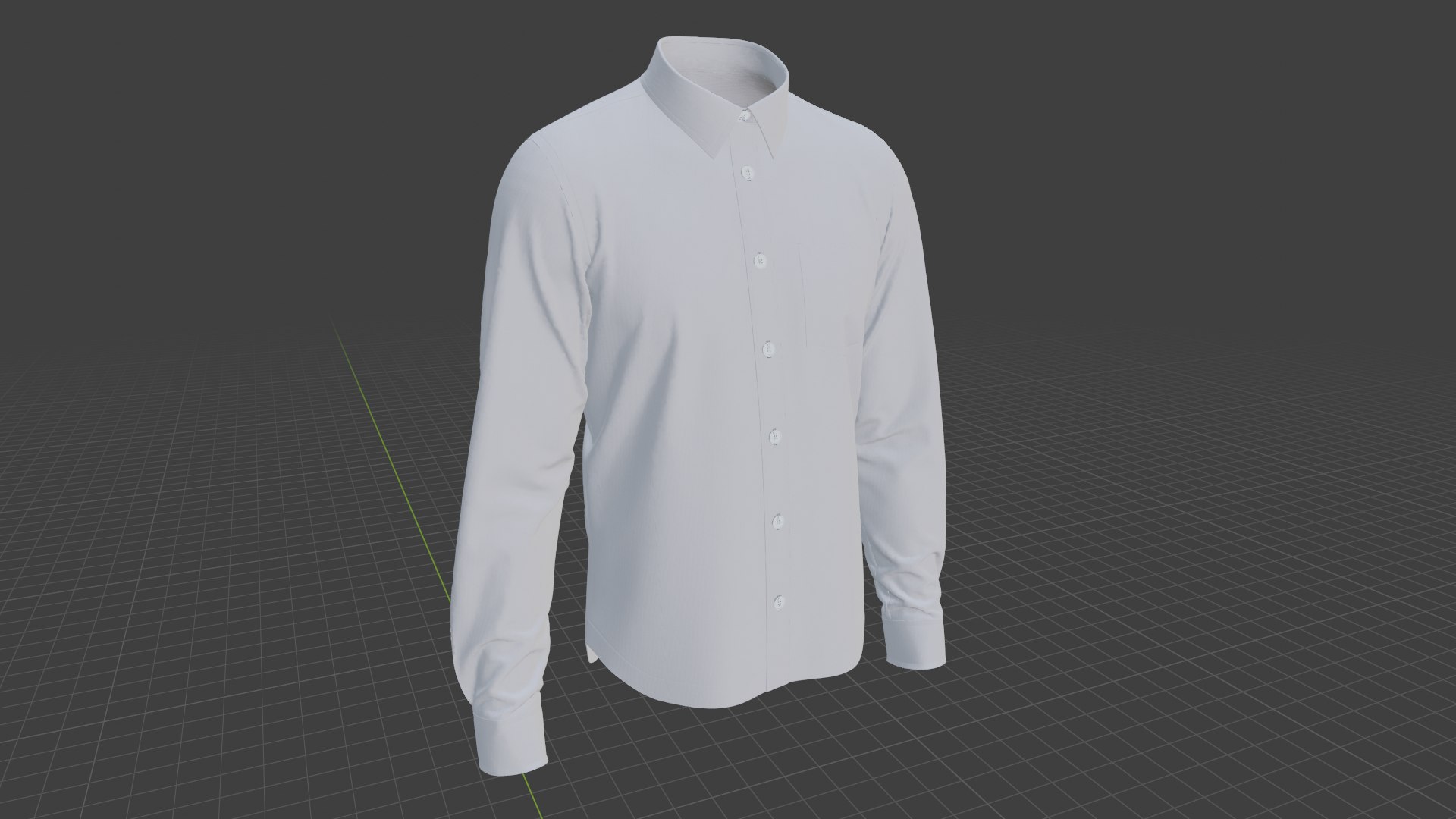 3D Classic Shirt - Slim Fit Model - TurboSquid 1894063
