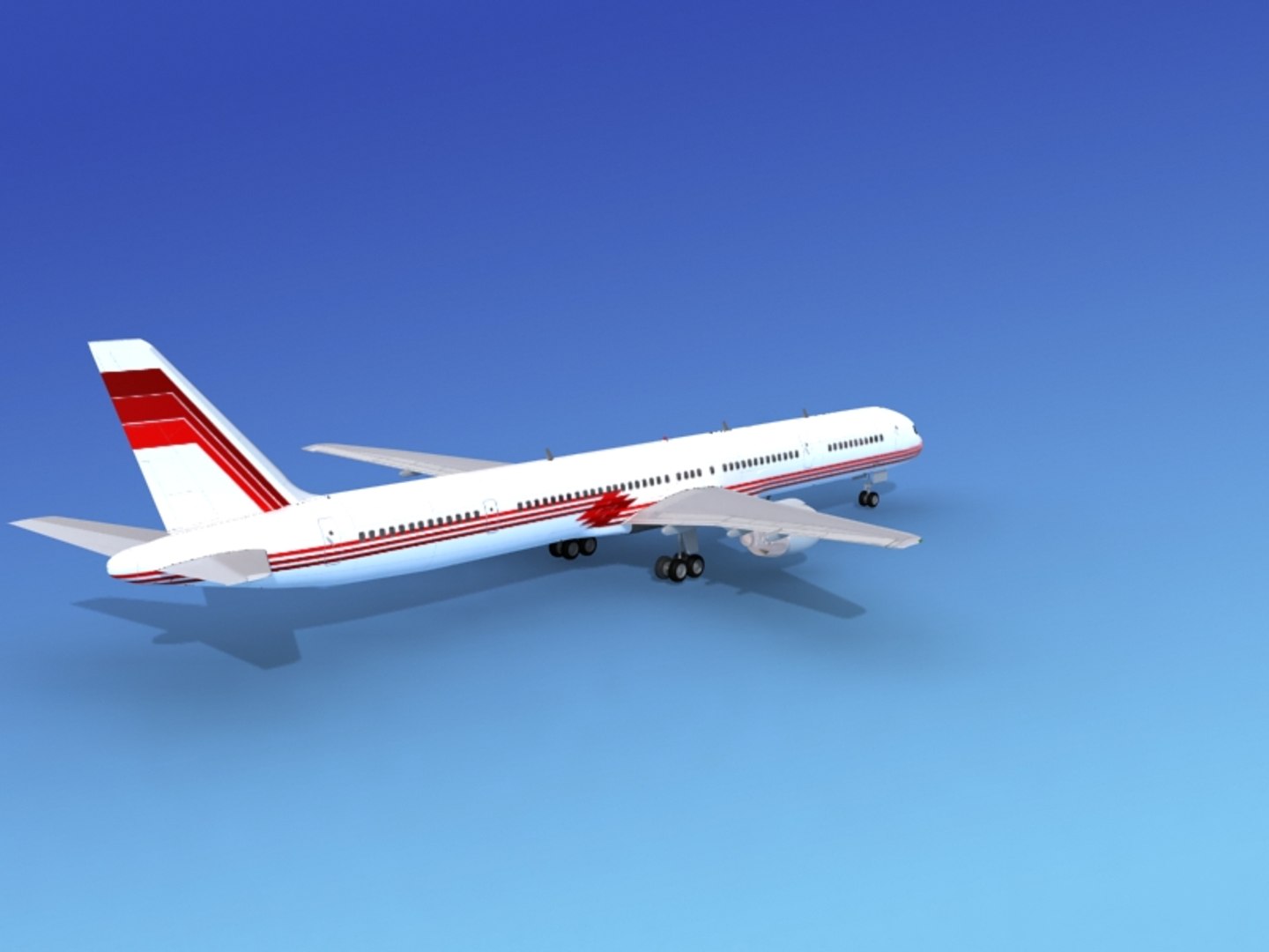 Airline Boeing 757 757-300 3d Model