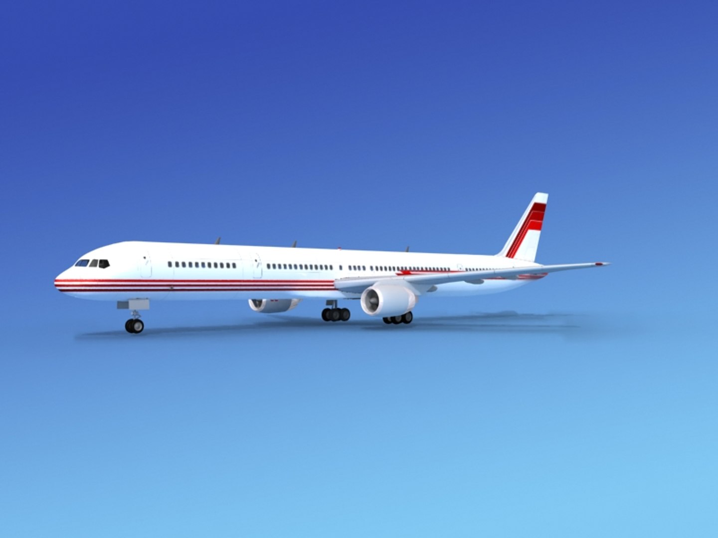Airline Boeing 757 757-300 3d Model