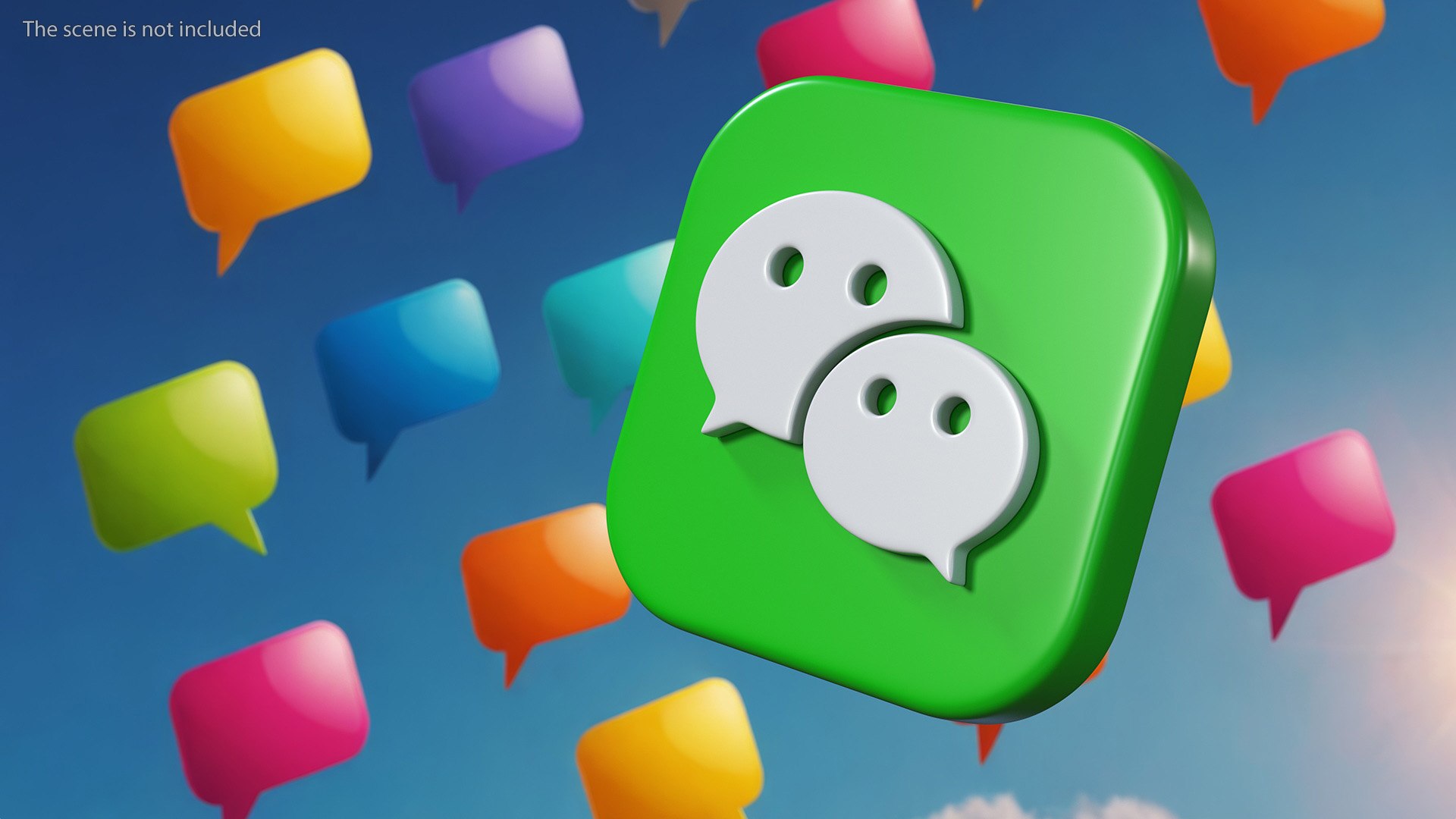 WeChat Icon 3D - TurboSquid 2274199