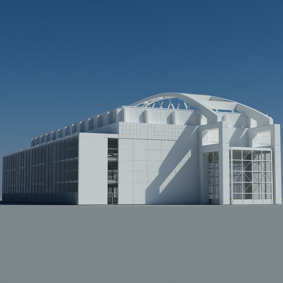 Large Architectural Interior 3d Max