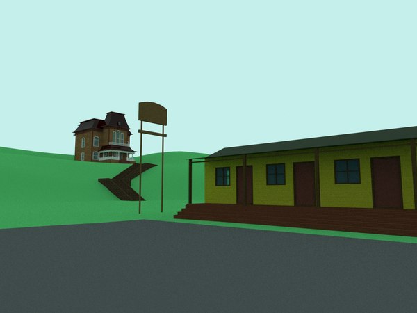 3D psycho motel bates - TurboSquid 1542981