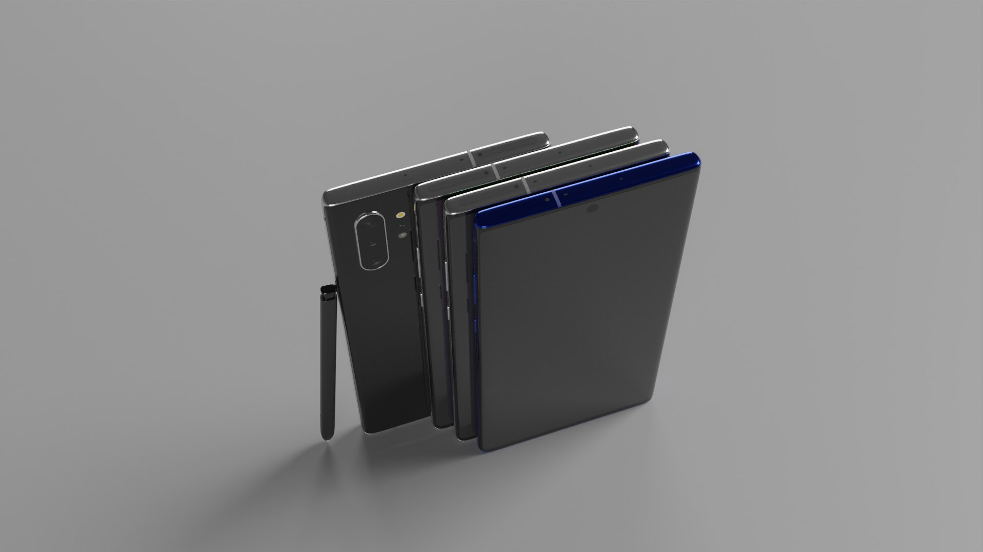3D Samsung Galaxy Note 10 Plus All Colors - TurboSquid 2052568