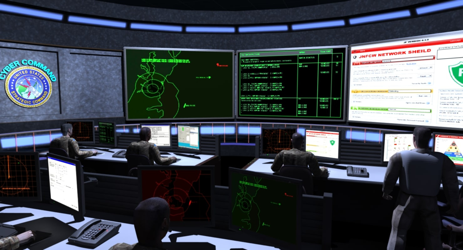 Lwo Cyber War Room Command