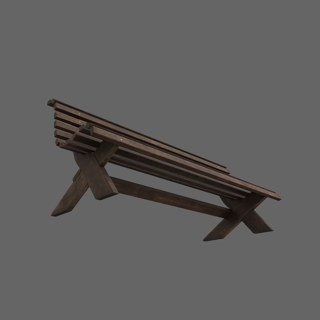 Bench 6 USSR Game Ready 3D - TurboSquid 2236900