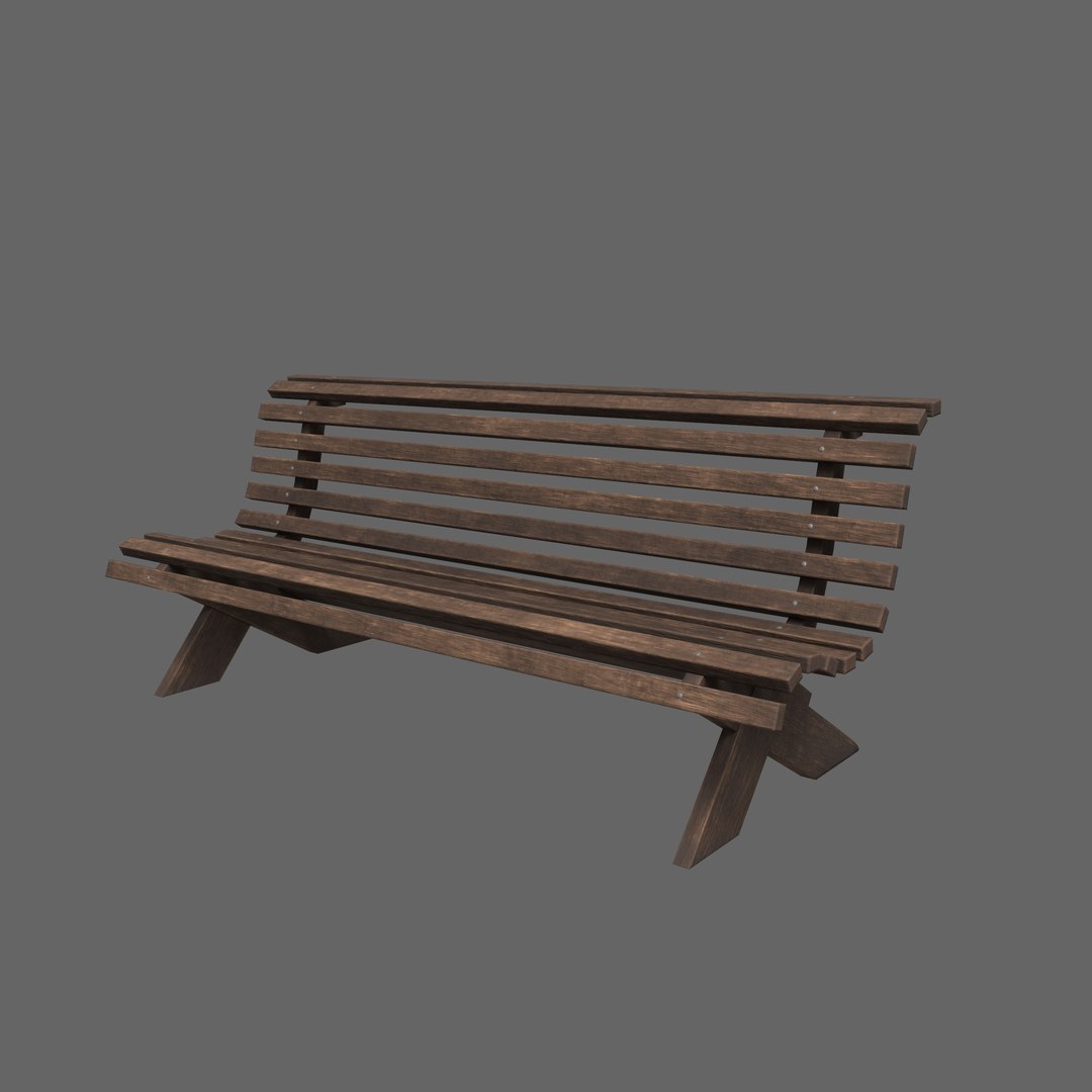 Bench 6 USSR Game Ready 3D - TurboSquid 2236900