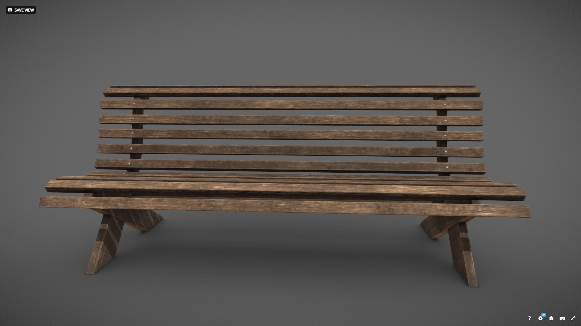 Bench 6 USSR Game Ready 3D - TurboSquid 2236900