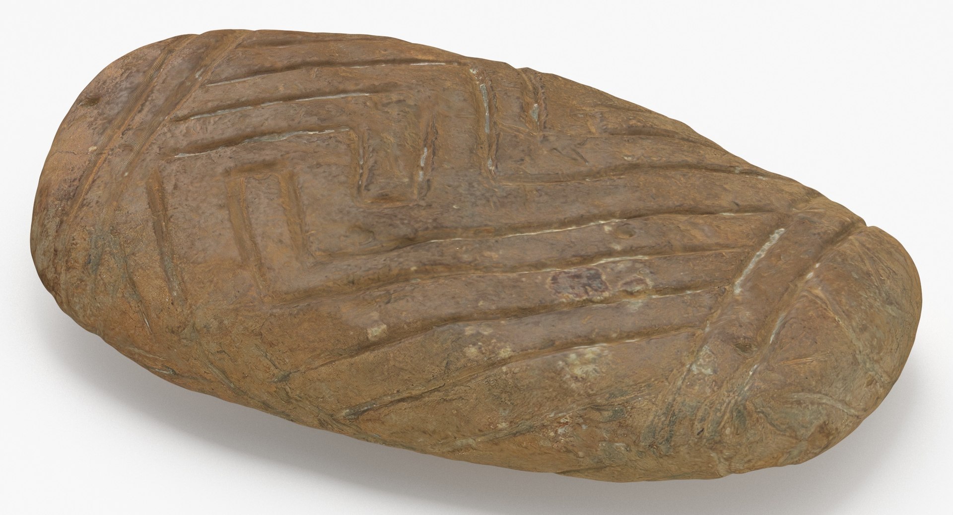 3D Model Ancient Clay Plate 01 - TurboSquid 1827926