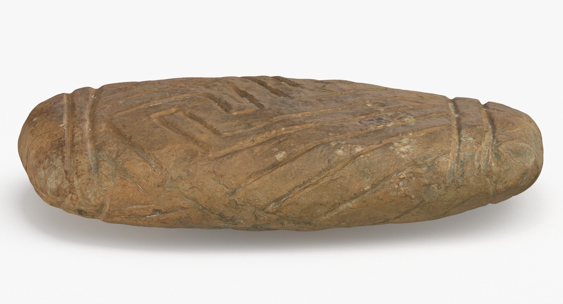 3D Model Ancient Clay Plate 01 - TurboSquid 1827926