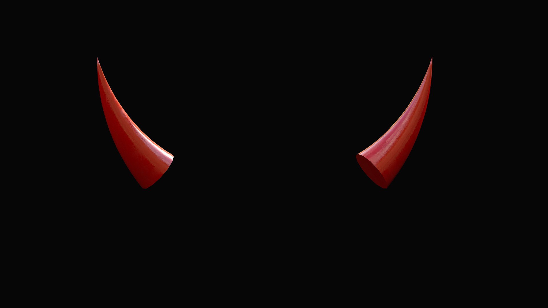 Devil Horns 3D Model - TurboSquid 2049641