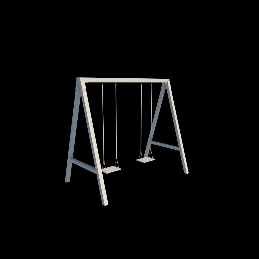 Playground Wooden Swing 3D Model 3D Model - TurboSquid 2352634
