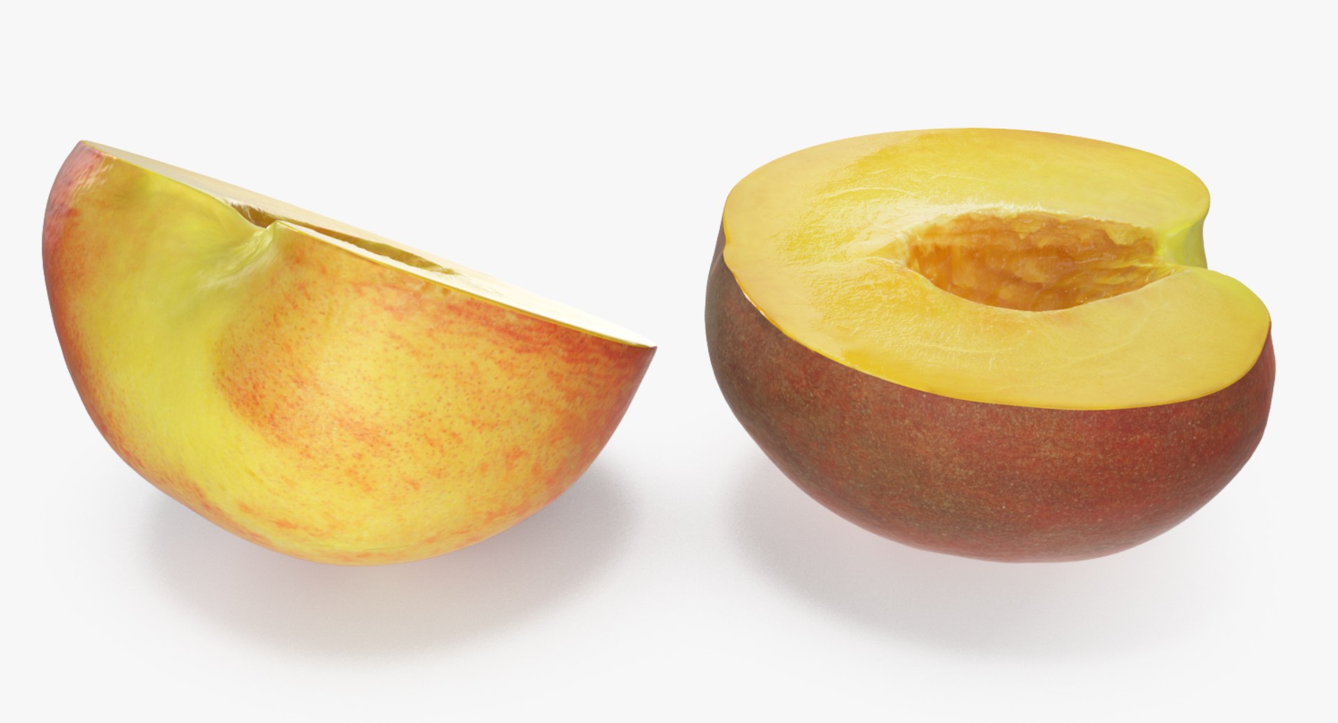 3D Model Half Peach - TurboSquid 1194410