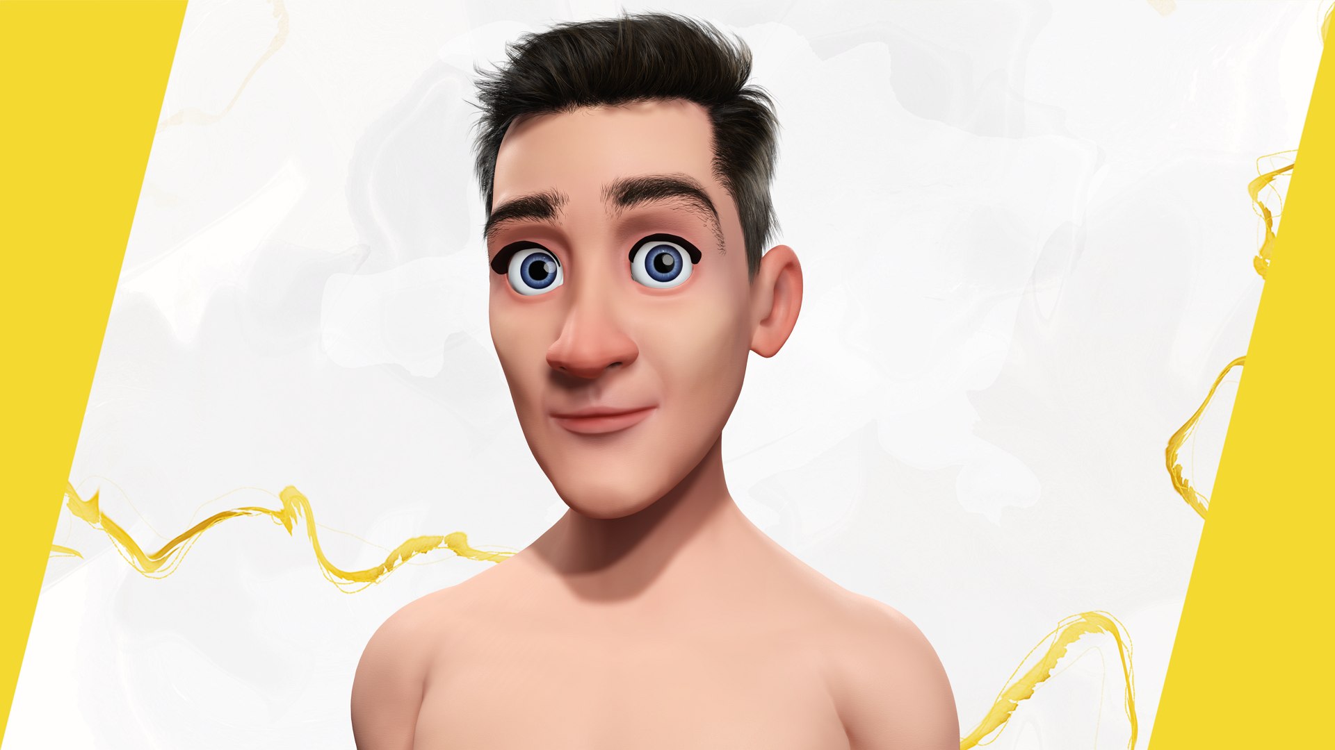 3d Iv Attractive Young Male 3d Model Low Poly 3d Model Turbosquid 2119463