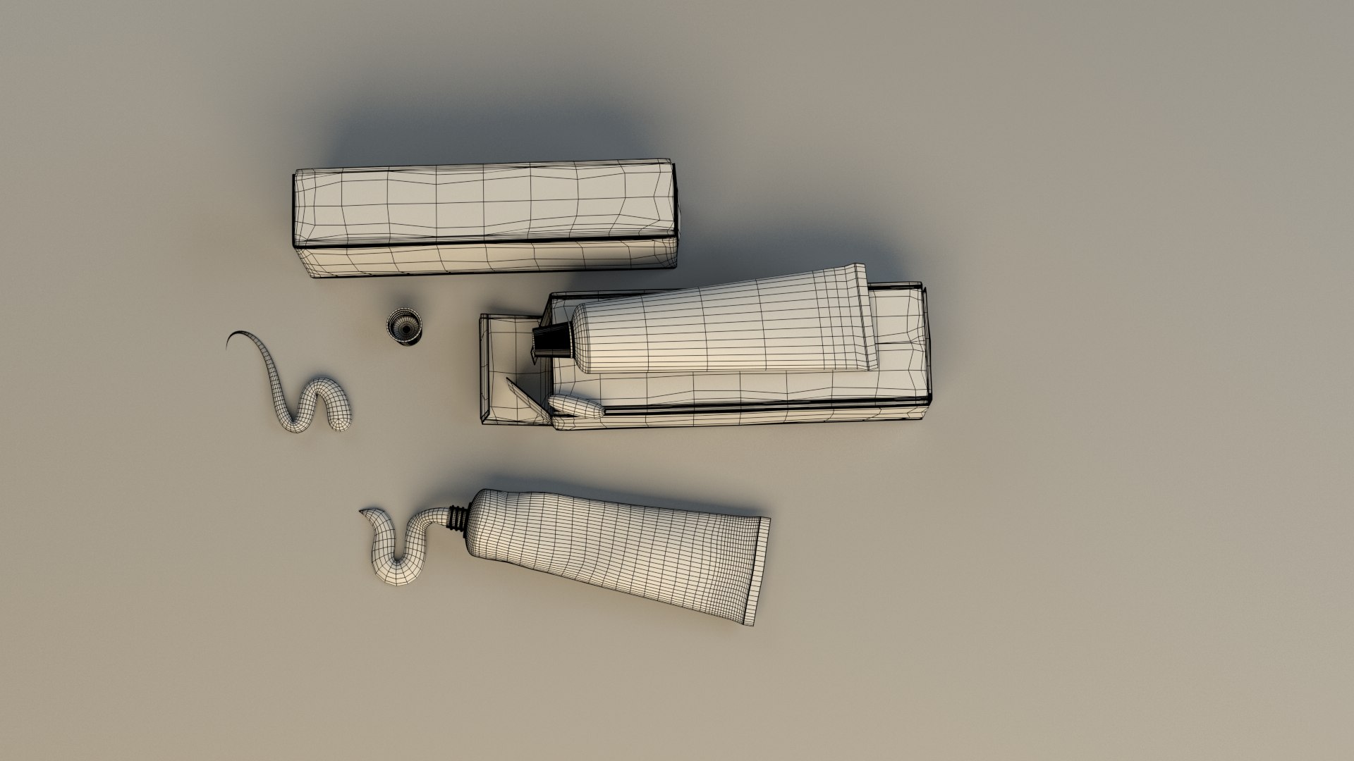 3D Toothpaste Packaging Set Paste Model - TurboSquid 1470941