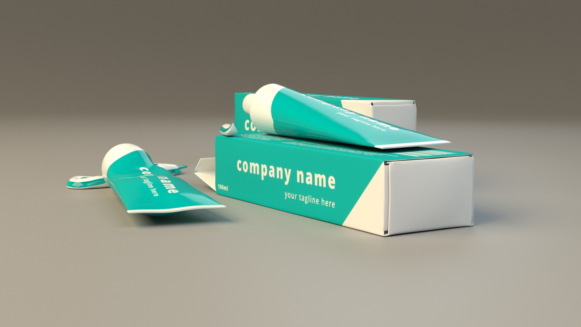 3D Toothpaste Packaging Set Paste Model - TurboSquid 1470941