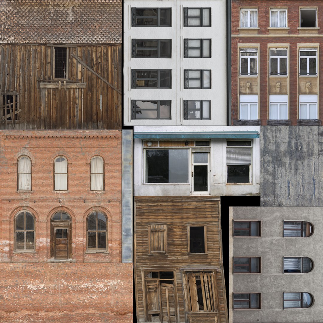 3D Small Town District Low Poly - TurboSquid 2218474