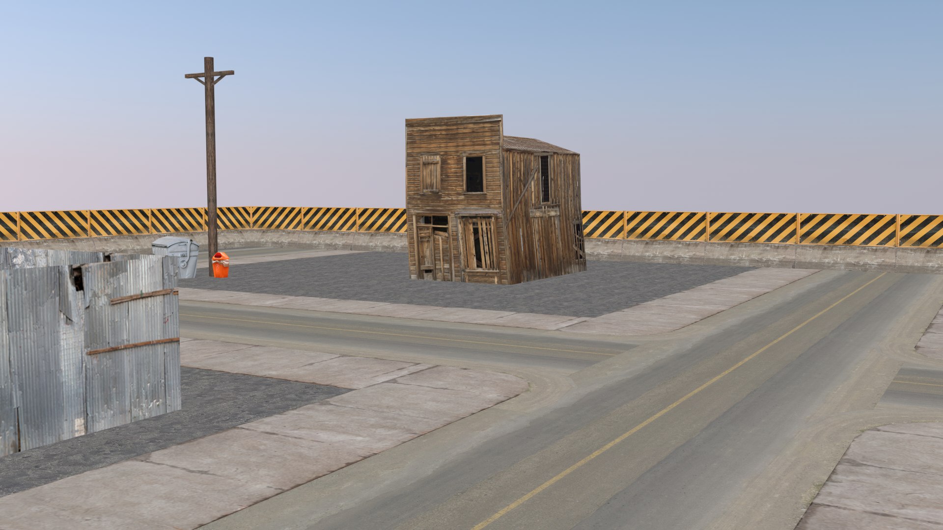 3D Small Town District Low Poly - TurboSquid 2218474