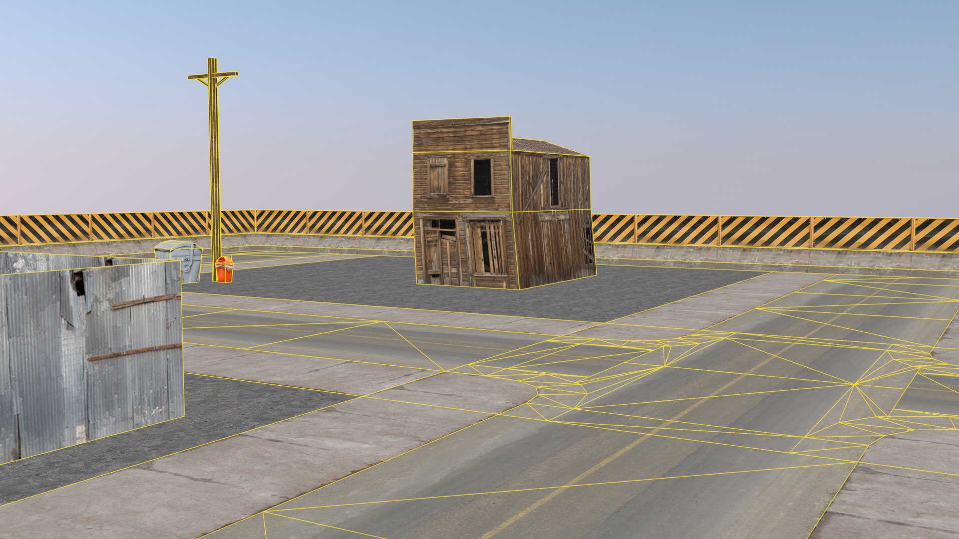 3D Small Town District Low Poly - TurboSquid 2218474