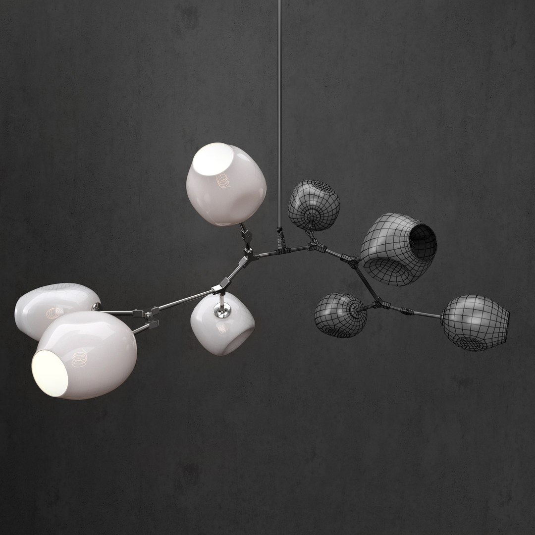 3D Branching Bubble Lamp - TurboSquid 1499526