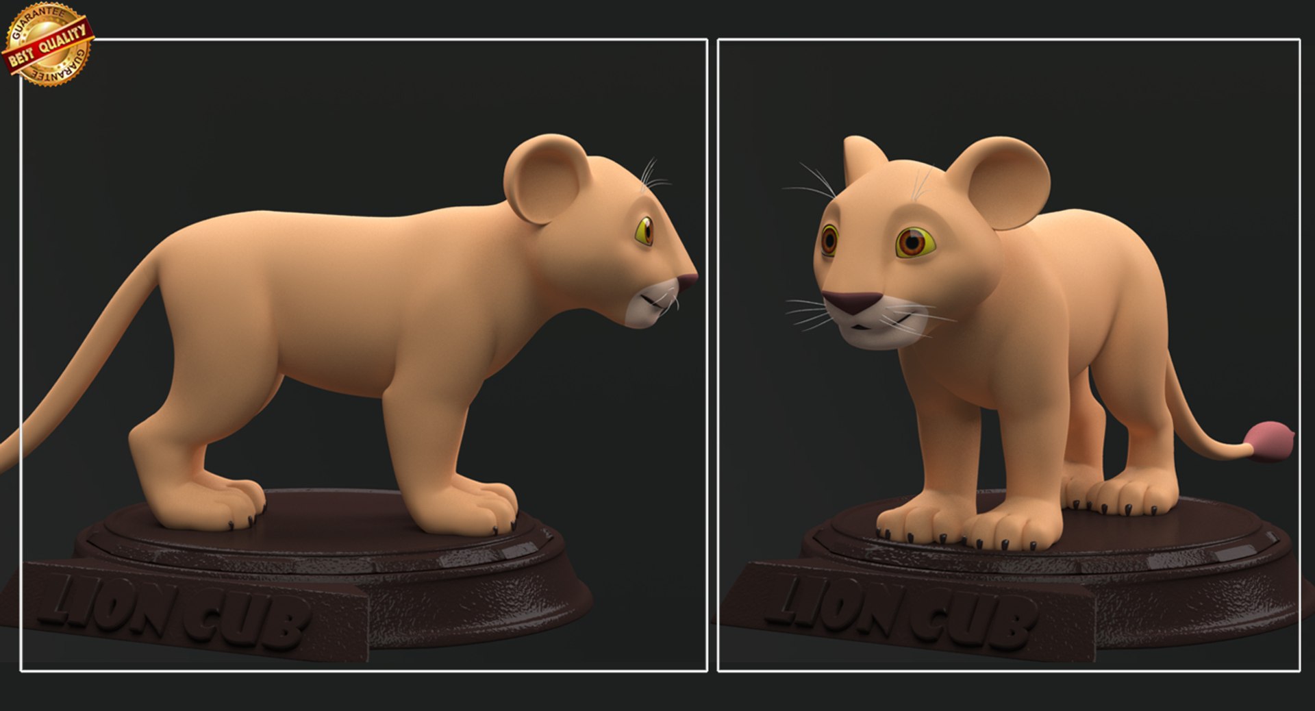 Cub Lion 3D Model - TurboSquid 1229297
