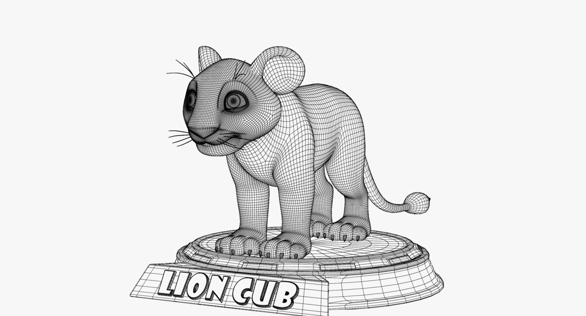 Cub Lion 3D Model - TurboSquid 1229297