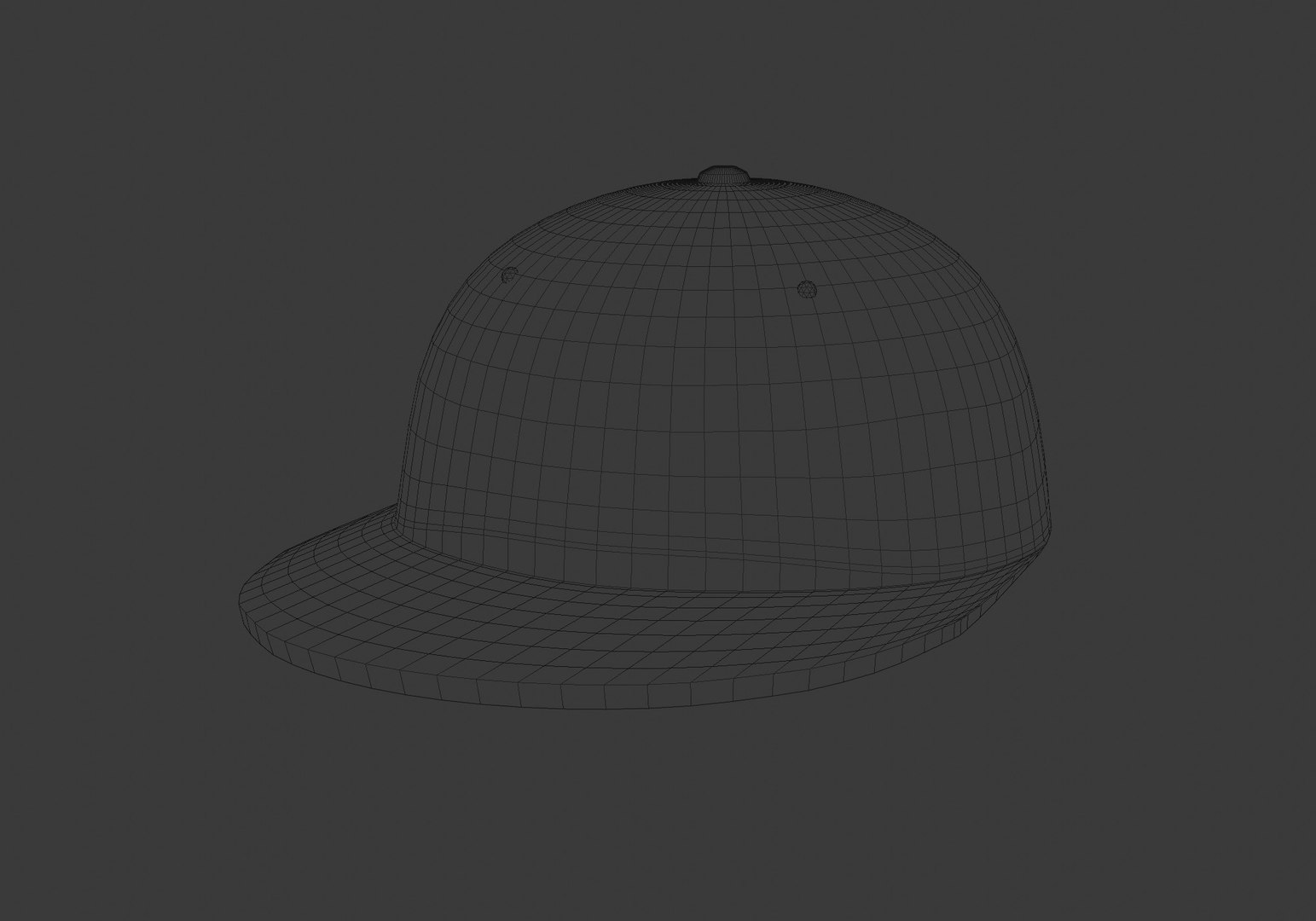 3D Black Stylistic Cap Model - TurboSquid 1893238