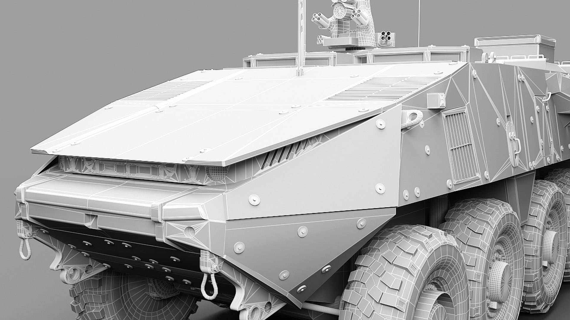 Stryker-X Wheeled Armored Vehicle 3D Model - TurboSquid 2342494