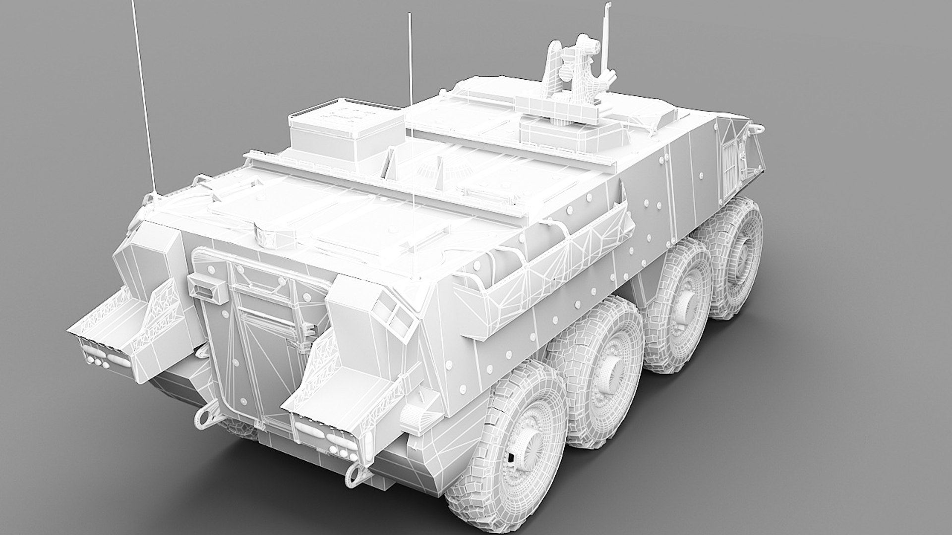 Stryker-X Wheeled Armored Vehicle 3D Model - TurboSquid 2342494